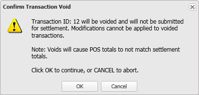 Voiding a Transaction